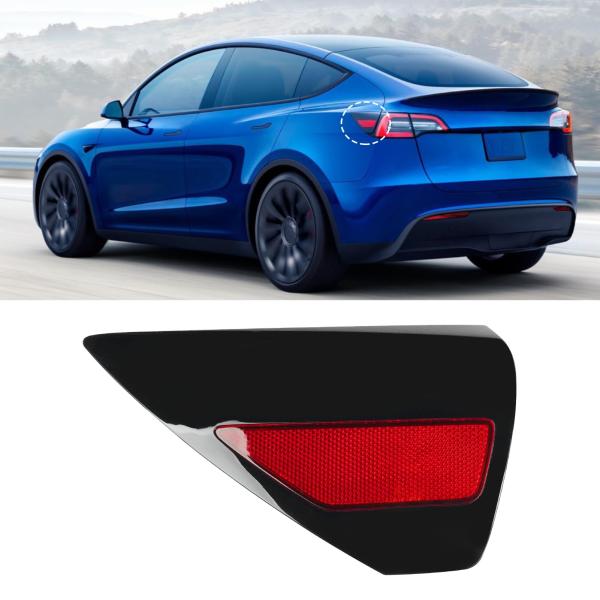 商品名: Jaronx 互換 Tesla 充電ポートカバー モデル3 2017-2024 モデルY 2020-2024用、リア左側テールライトチャージドアカバーリフレクター、充電ポートカバー交換用 1084854-99-J Jaronx C...