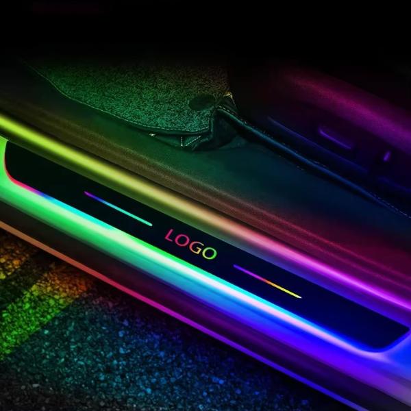 商品名:  Custom LED Car Door Sill Lights Magnetic Auto Door Sill Lights Wireless Auto-Sensing Various Lighting Colors Car D...