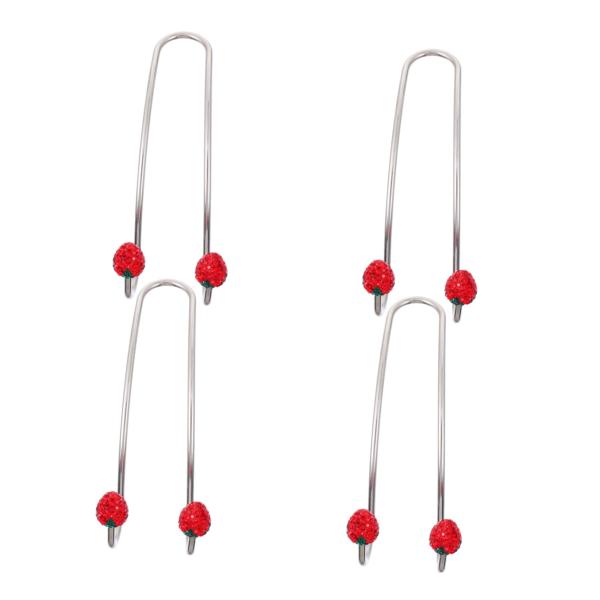 商品名:  FELTECHELECTR Car Seat Accessories Car Hooks for Headrest Strawberry Diamond Seat Hangers Strong Load-Bearing Hook...