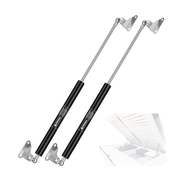 商品名: HelloAuto 23インチ 200ポンド/890 N ガスストラット Lタイプマウント付き ガスショック ヘビーデューティー蓋用 RVベッドドア マーフィー ベッドフロア ハッチドア 地下室フロアドア 2個セット(160~22...