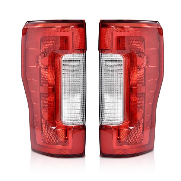 商品名:  DOTCOM Tail Lights Assembly Fit For Ford F250 F350 Super Duty 2017-2019(Fit Factory Incandescent Tail Light w/o Bl...