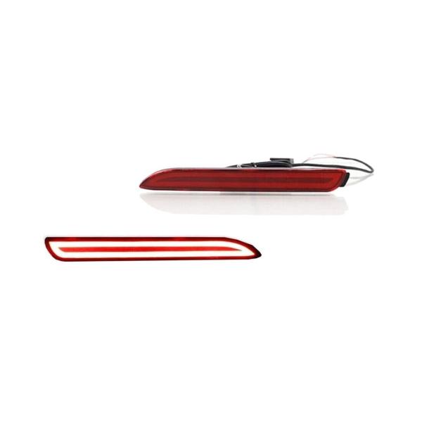 商品名:  lichengshangwu 2pcs 3D Optic Red Lens Rear Bumper Reflector Brake Tail Lights for Venza for Sienna for RAV4 for Ma...