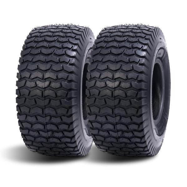 商品名:  HALBERD Set of 2 Lawn Mower Tires 15x6.00-6 4PR Turf Friendly Garden Tractor Tires Self-Cleaning Excellent Tractio...