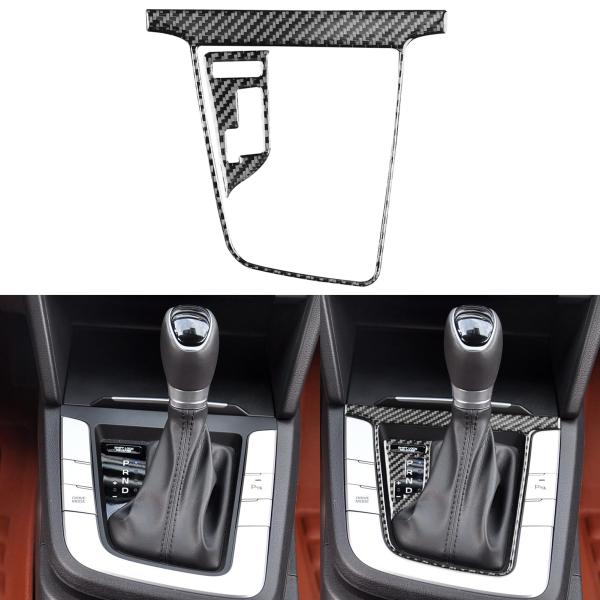 商品名: NVCNX リアルカーボンファイバーアクセサリー ヒュンダイ エラントラ 2016 2017 2018 車用厚手オーバーレイセンターコンソール自動ギアシフトインジケーターパネルカバー インテリアトリム ソフトステッカーデカール 2...