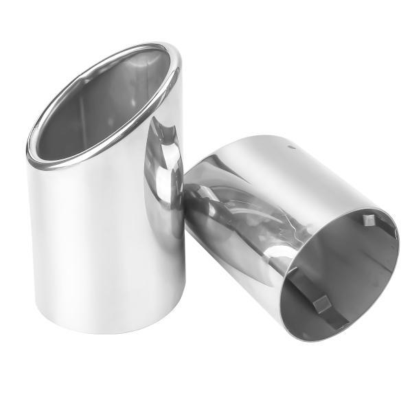 商品名:  2Pcs Car Stainless Steel Tailpipe Trims Exhaust Muffler Tail Pipe Tip for Mazda CX-5 2012-2021, Car Exterior Decor...