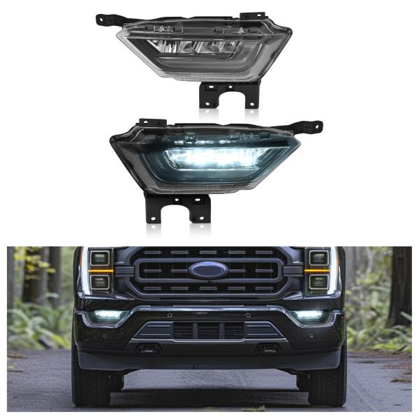 商品名:  HECASA Pair LED Fog Light Assembly Compatible with 2021-2023 Ford F150 Replacement for FO2592259 FO2593259 1962920...