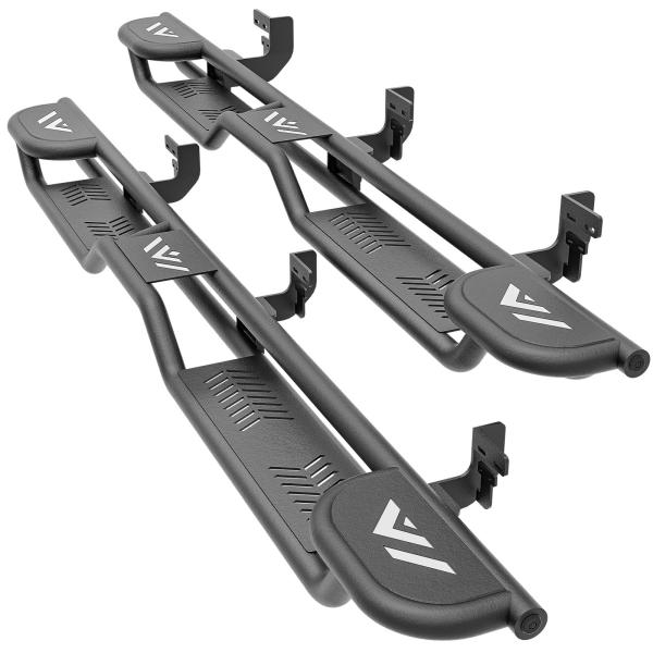 商品名:  OBNAUX Three Raised Steps Running Boards Compatible for 2015-2025 Ford F150 F-150 &amp; 2017-2025 Ford F250 F350 S...