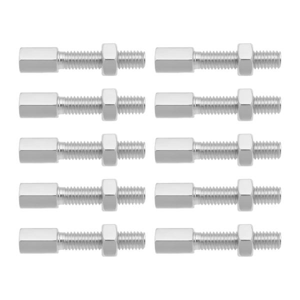 商品名: Be In Your Mind 10個 スロットルケーブル調整ネジ M6x37.5mm クラッチケーブル修理セット オートバイ ドライブケーブル ブレーキケーブル A3 スチールネジ ナット付き Hercules Kreider ...