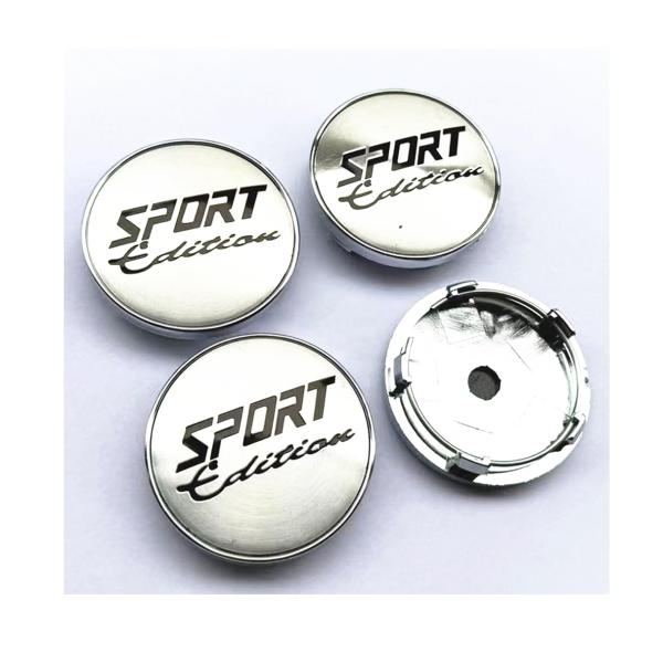 商品名:  4pcs 60mm Silver for Sport Edition Car Wheels Center Hub Cap Badge Emblem Decal Sticker (Silver for Sport Edition)...