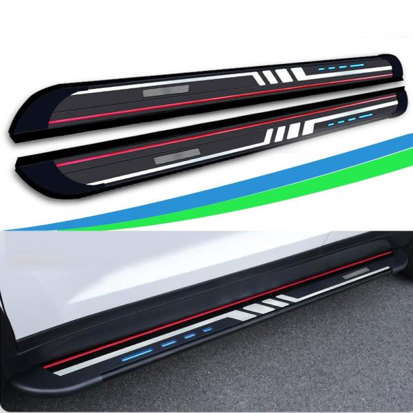 商品名: トヨタカローラクロス2022-2025ランニングボードサイドステップナーフバーペダルランニングボードアルミニウムブラック(ブラケット付き)2個 2 pcs fits for Toyota Corolla Cross 2022-20...