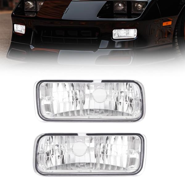 商品名:  HECASA Pair Front Bumper Turn Signal Light Compatible with 1985-1992 Chevy Chevrolet Camaro Replacement for GM2520...
