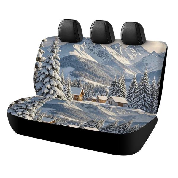 商品名:  NWTRJ Winter Snow Scene Car Back Seat Covers Soft Waterproof Cars Rear Bench Cushion Covers Dust and Scratch Proof...