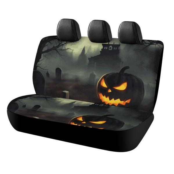 商品名:  NWTRJ Halloween Horror Car Back Seat Covers Soft Waterproof Cars Rear Bench Cushion Covers Dust and Scratch Proof ...