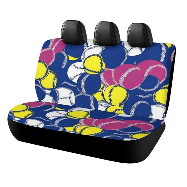 商品名:  NWTRJ Colorful Softball Car Back Seat Covers Soft Waterproof Cars Rear Bench Cushion Covers Dust and Scratch Proof...