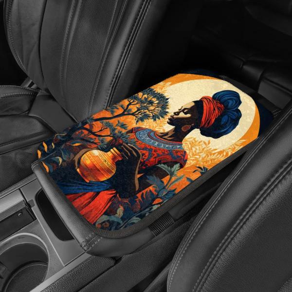 商品名:  Honeybaby Car Console Covers African Black Woman Soft Center Console Cover Stylish Car Accessories Interior Univer...