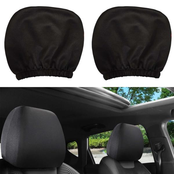 商品名:  2 Pcs Universal Car Headrest Cover Soft Car Seat Head Rest Cover Protector ，Vehicle Accessories Headrest Cover for...