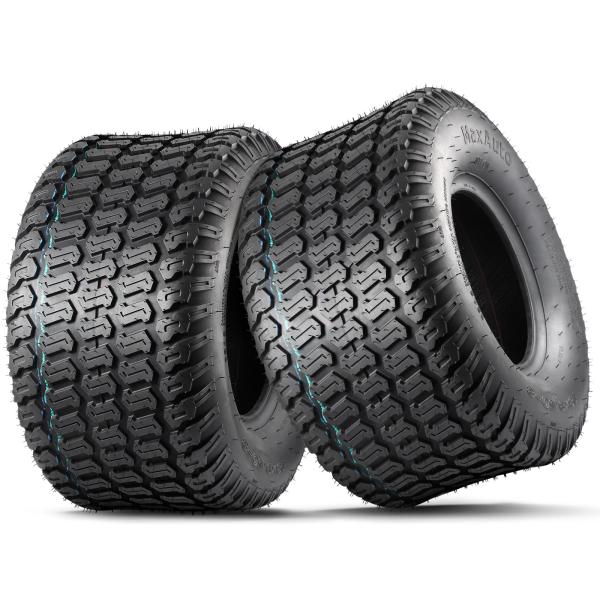 商品名: MaxAuto 18x9.50-8 芝刈り機タイヤ、18x9.5-8nhs ユーティリティカートターフタイヤ 乗馬芝刈り機交換用ガーデントラクターゴルフカート芝タイヤ、18x9.5x8チューブレスタイヤ、4プライ。 MaxAuto...