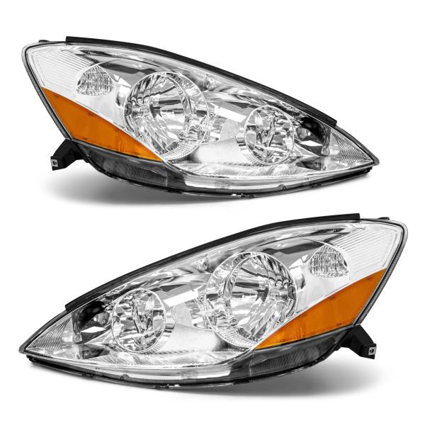 商品名:  ROADEAL Headlight Assembly for Toyota 2006 2007 2008 2009 2010 Sienna Chrome Housing Amber Reflector (Not Compatib...