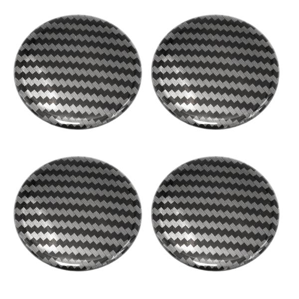 商品名: 4個 60mm 2.35インチ カーボンブランクデザイン アルミニウムメタルホイールセンターキャップ 円形デカールホイールハブキャップ ラウンドステッカー 車 トラック SUV用 4PCS 60mm 2.36" Carbon Bl...