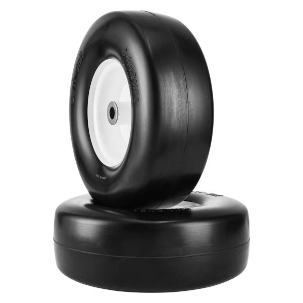 商品名:  Set of 2 Turf Tires 13x5-6" Compatible Tubeless Tractor Tires, Flat-free PU Tires, 3.25"-5.9" Centered Hub, 3/4" B...