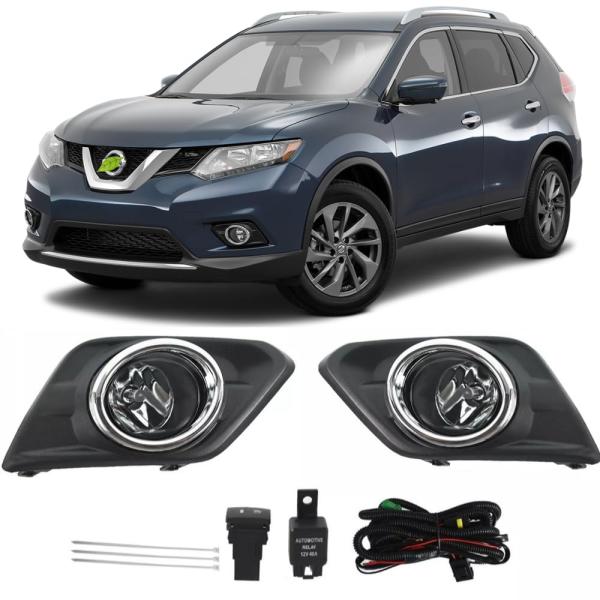 商品名:  TOPLISTING Front Bumper Clear Fog lights Lamp With Bulb +Switch +Bezel Fit For 2014 2015 2016 Nissan Rogueブランド: TO...
