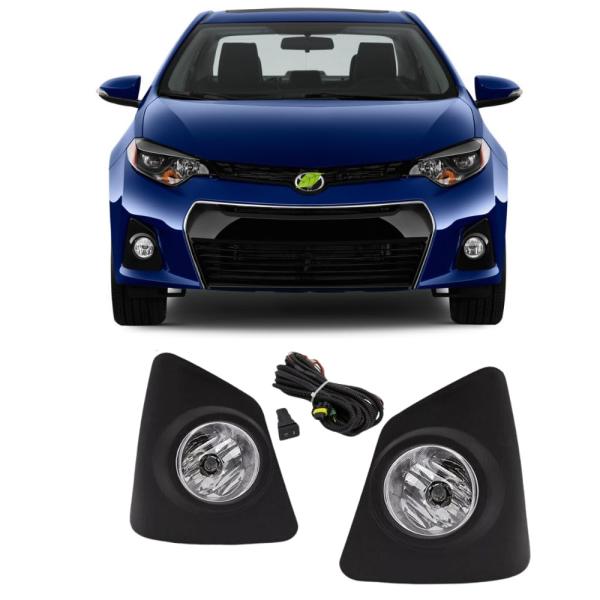 商品名:  TOPLISTING Front Bumper Fog Lights With Switch+Wiring Lamp Pair Fit For 2014 2015 2016 Toyota Corolla Sブランド: TOPLI...