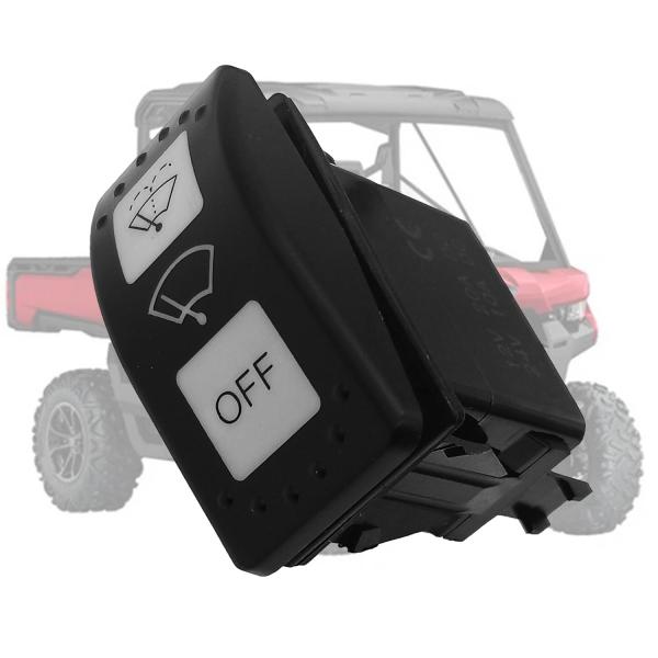 商品名: フロントガラスワイパーコントロールスイッチ、Can-Am Defender HD10 HD8 Maverick X3 2016-2023、7ピン (ON)-ON-OFF ワイパーウォッシャーロッカースイッチ 交換用 7100049...