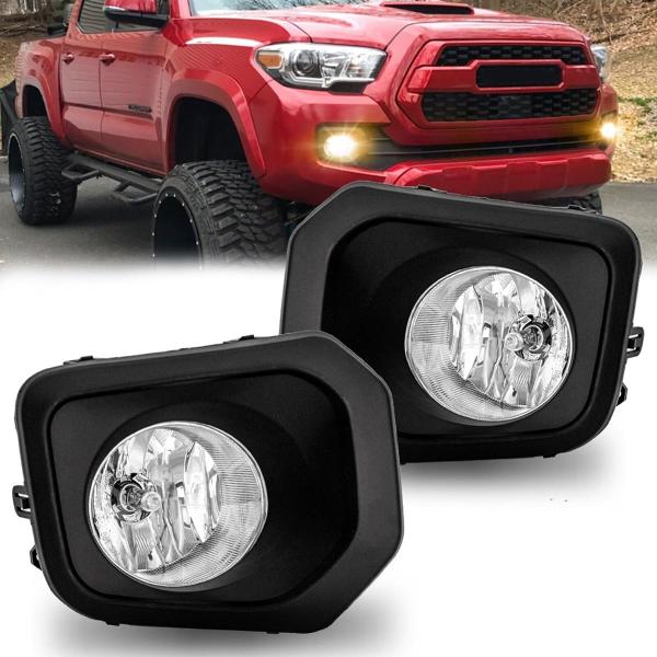 商品名:  Partsmojo Fog Lights Lamps Kit Fit for T0Y0TA Tacoma 2016-2022 Bumper Fog Lights Covers+ Harness Wires &amp; Switc...