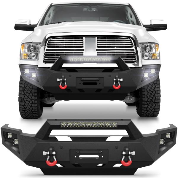 商品名:  LONGSUN Ram Front Bumper for 2010 2011 2012 2013 2014 2015 2016 2017 2018 Dodge Ram 2500/3500 Pickup, Include Winc...
