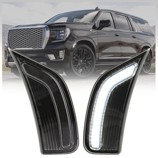 商品名:  NJSBYL White LED Side Marker Lights for 2021 2022 2023 2024 Yukon/Yukon XL/Yukon Denali/Tahoe/Suburban/Escalade/Es...