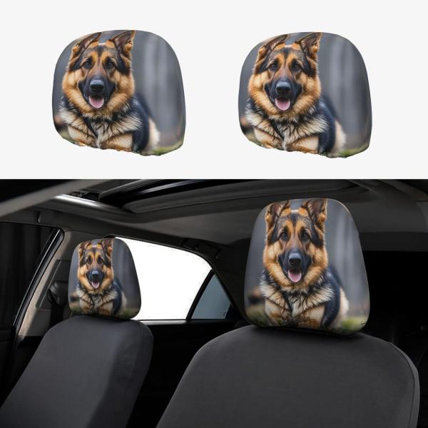 商品名:  HQaxsfQxnr Car Seat Headrest Covers German Shepherd Head Rest Covers Personalized Car Headrest Cover Protector Sof...