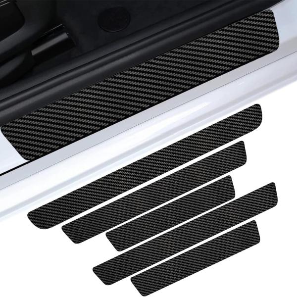 商品名:  LONGWASAI 5PCS Car Door Sill Protector for BMW X3 (G45) 2024, Carbon Fiber Car Door Protector Edge Guards Anti-Scr...