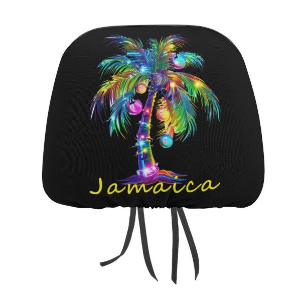 商品名:  Christmas Palm Tree Light Jamaica Headrest Covers for Car Seat Head Rest Protector Cover Accessories for Women Men...