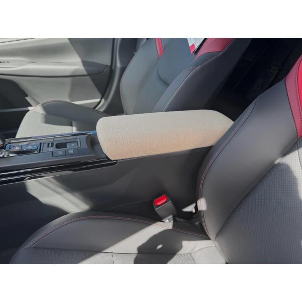 商品名: オートコンソールカバー - プレミアムセンターコンソールアームレストカバー Toyota Prius 2023-2025 抗ピルフリース生地(トープ)に適合 Auto Console Covers- Premium Center ...