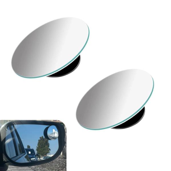 商品名:  Ferianl 2Pcs Blind Spot Mirror, Round HD Glass Frameless Convex Rear View Mirrors with 360° Adjustable Exterior Ac...