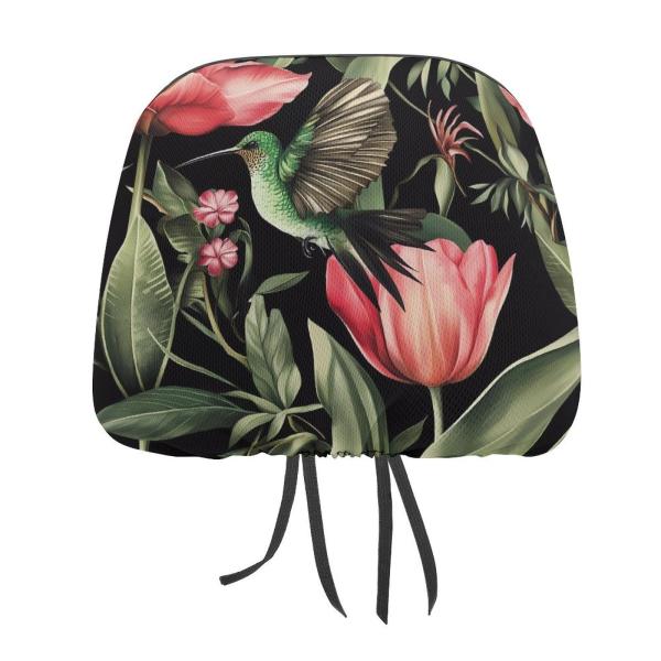 商品名:  Cute Hummingbird Flowers Car Headrest Covers Universal Car Seat Head Rest Protector for Auto Truck 1 PCSブランド: Gene...