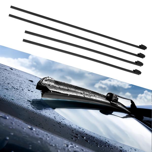 商品名:  4PCS Front Windshield Wiper Blades Refill Rubber Inserts Windscreen Blade Replacement Kit Left Right For Volvo S60...