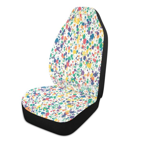 商品名:  KEEPREAL 360° Colorful Paint Splatters Car Seat Covers Full Set - 1 Pack Elastic &amp; Breathable Protective Cushi...