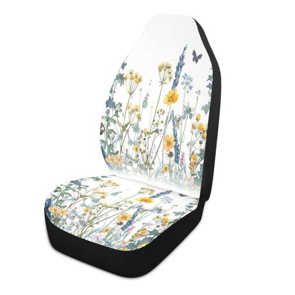 商品名:  KEEPREAL 360° Watercolor Summer Garden Car Seat Covers Full Set - 1 Pack Elastic &amp; Breathable Protective Cushi...