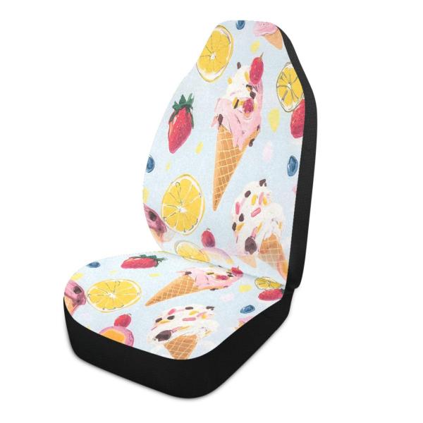 商品名:  KEEPREAL 360° Fruit Ice Cream Car Seat Covers Full Set - 1 Pack Elastic &amp; Breathable Protective Cushion Univer...