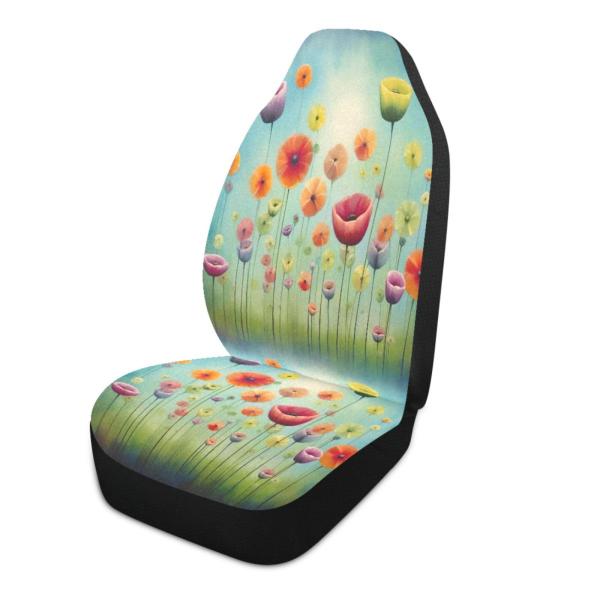 商品名:  KEEPREAL 360° Abstract Floral Watercolor Car Seat Covers Full Set - 1 Pack Elastic &amp; Breathable Protective Cus...