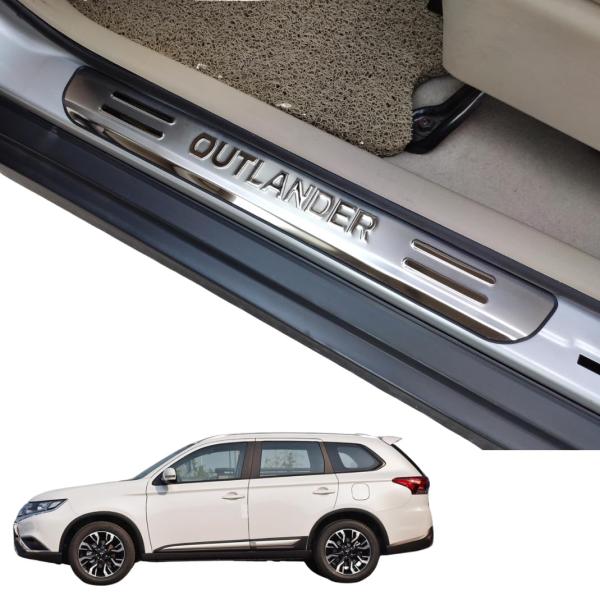 商品名:  Stainless Steel Door Sill Protector for Mitsubishi Outlander 2013-2025, Entry Trim Guard, Interior Accessories, Mi...
