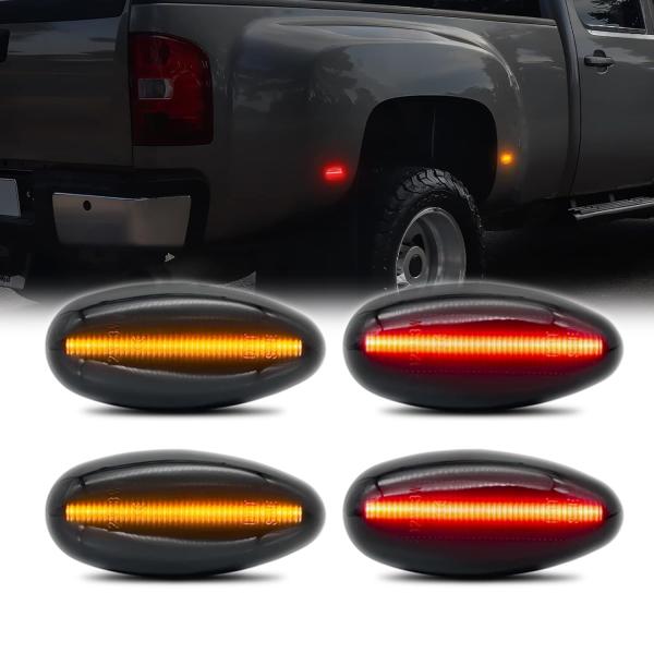 商品名:  Gsdmsye Front LED Side Marker Lights,Rear Bumper Sidemarker Lamps Reflectors for 2001-2014 Chevy Silverado GMC Sie...