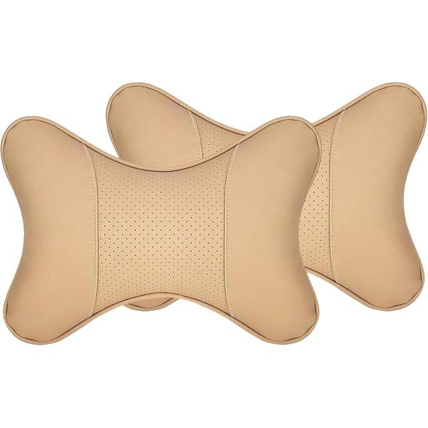 商品名:  2PCS Car Neck Pillow for KIA Seltos SUV 2019 2020 2021 2022 2023 2024, Universal Leather Relax Neck Support Headre...
