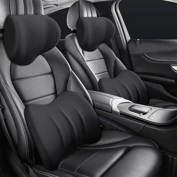 商品名:  Car Headrest &amp; Lumbar Support Cushion For Toyota Corolla Cross 2022 2023 2024, Ergonomic Car Seat Headrest Mem...