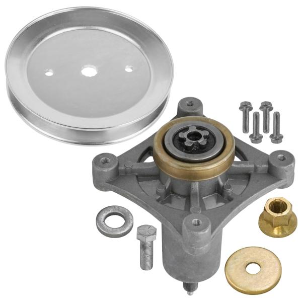 商品名:  Caltric 42" Deck Spindle &amp; Pulley Compatible with Poulan Pro Lawn Tractor PB145G42 PB15542LT PB175A46 PB175G42...