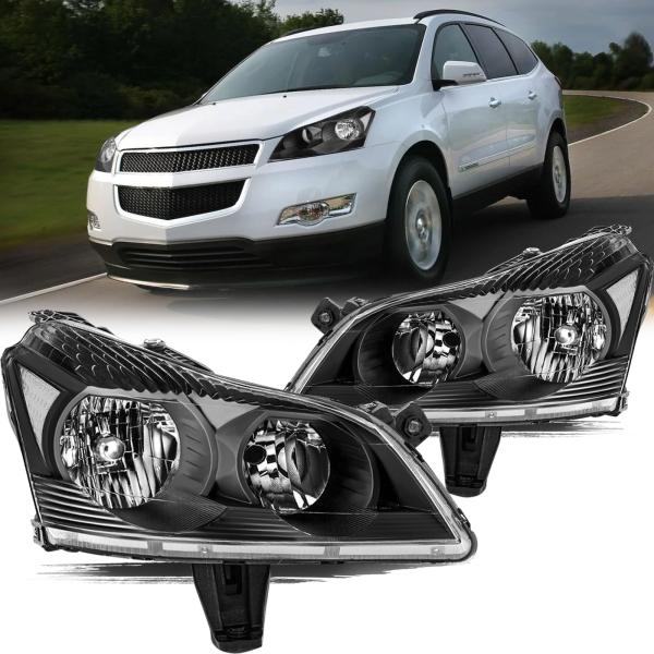 商品名:  Aosky For 2009-2012 Chevy Traverse Headlight Assembly LS | LT Factory Halogen Type OE Style Replacement Black Hous...