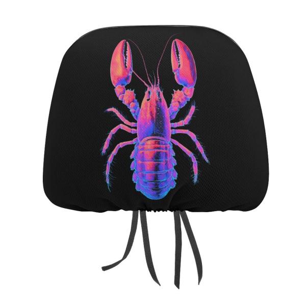商品名:  Lobster Glowing Car Headrest Seat Cover Accessories Headrests Covers Protector Universal Fit to All Model 2 PCSブラン...