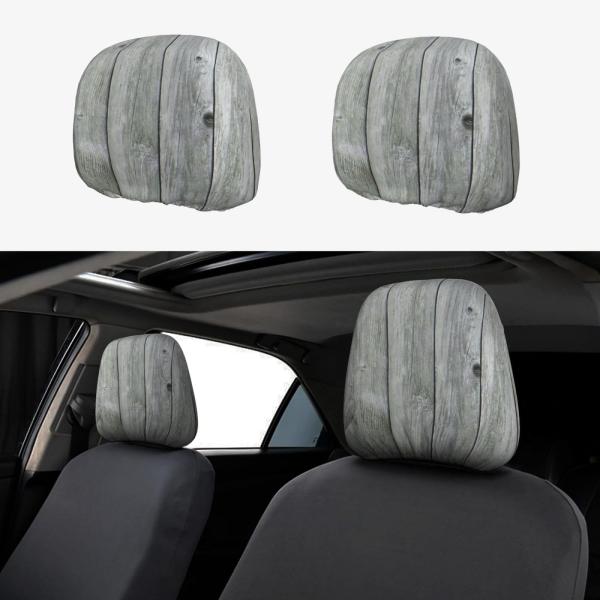 商品名:  CILDBZP Gray Reclaimed Wood Light 2 Pcs Headrest Covers for Cars Seat Universal Washable, Car Interior Seat Access...