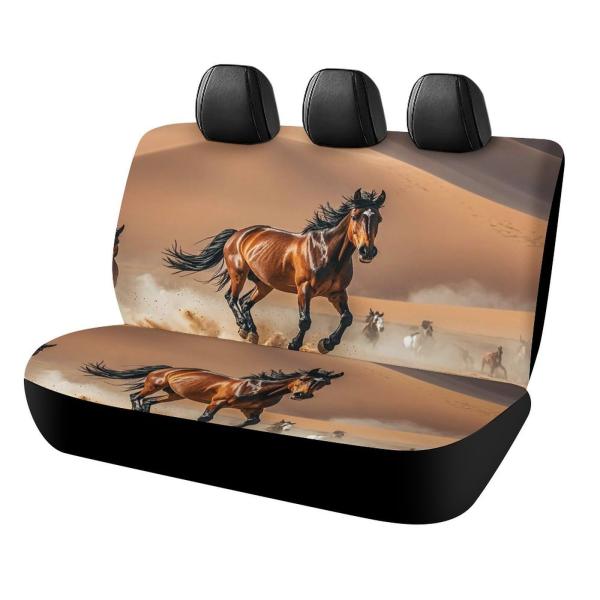 商品名:  KLWQR Horses Running in Desert Storm Back Seat Cover Dust and Scratch Proof Rear Car Seat Cushion Waterproof Car B...